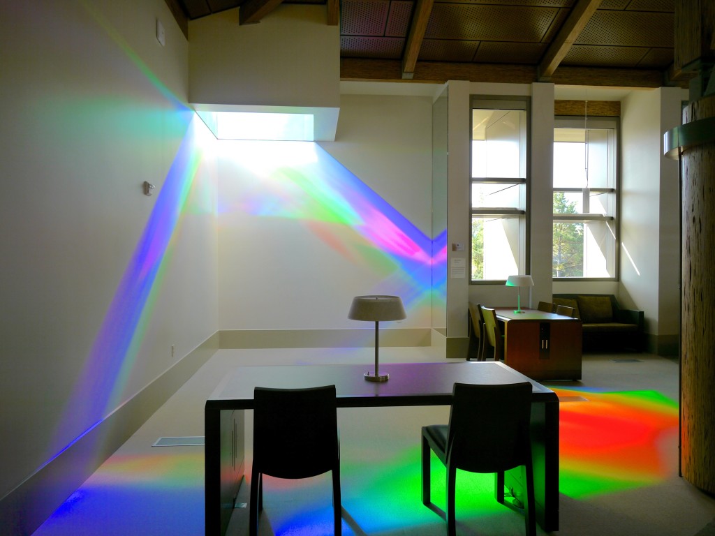 rainbow prism art installation – Erskine Solar Spectrum Art